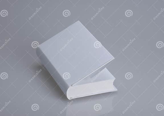 White, Plain Book for Design Layout Stock Image - Image of office ...