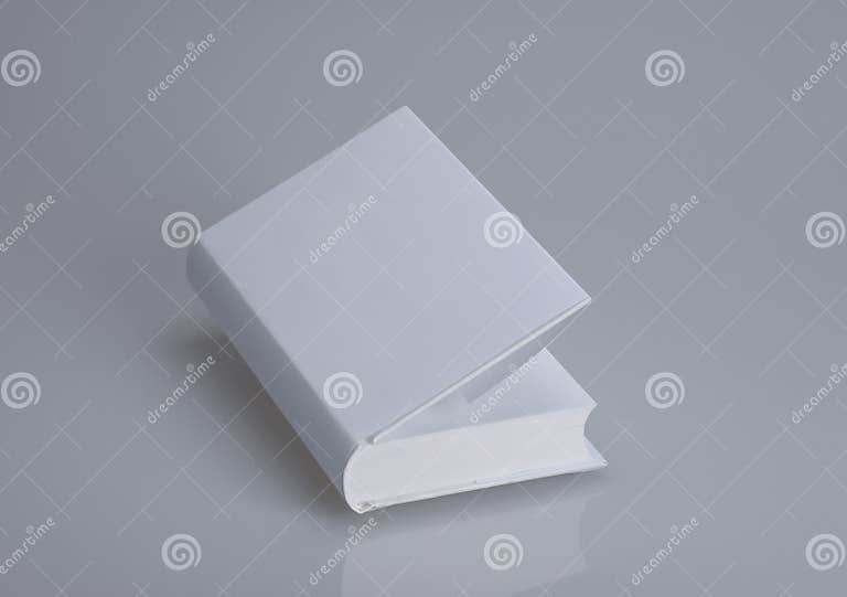 White, Plain Book for Design Layout Stock Image - Image of office ...