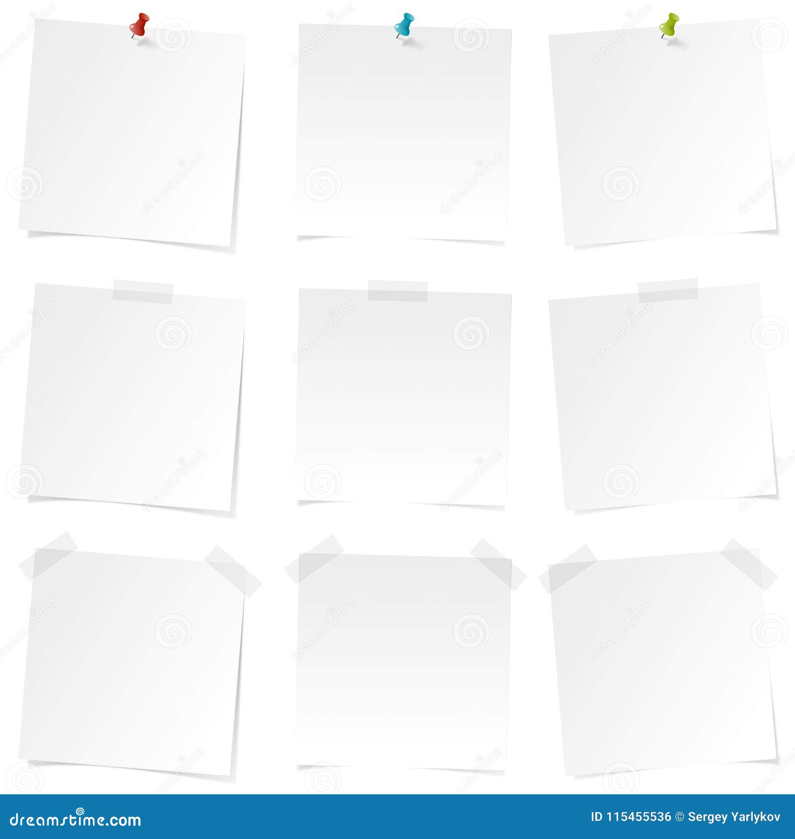 White Plain Stickers - Set of Stickers - Notes - Noteboard - Reminder ...