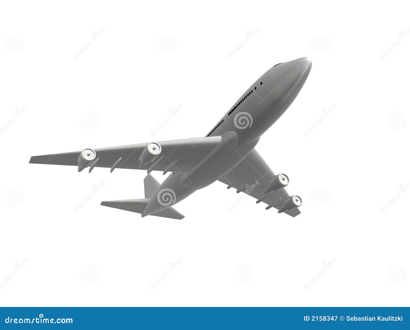 White plane stock illustration. Illustration of plane - 2158347