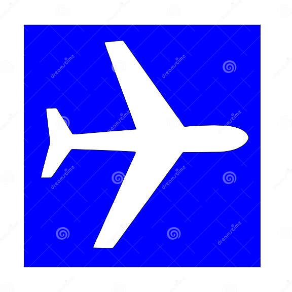 White plane stock vector. Illustration of shape, object - 91286472