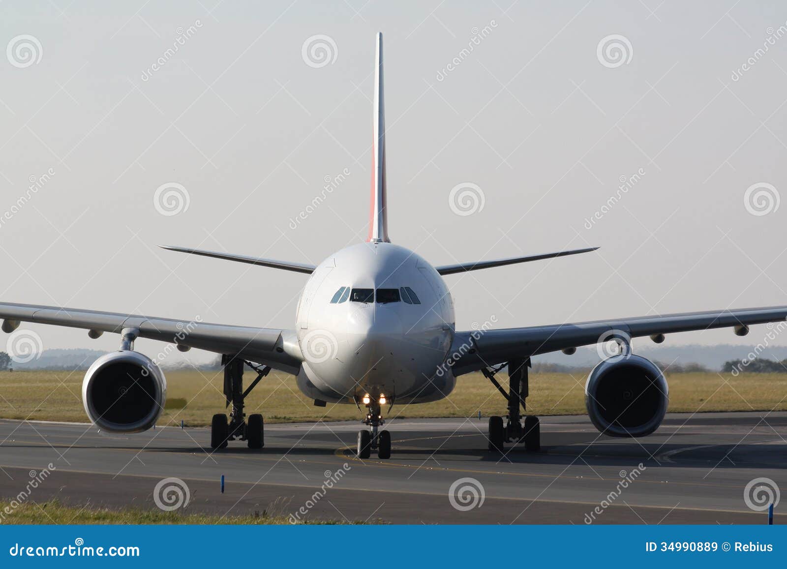 White plane stock image. Image of airport, space, nose - 34990889