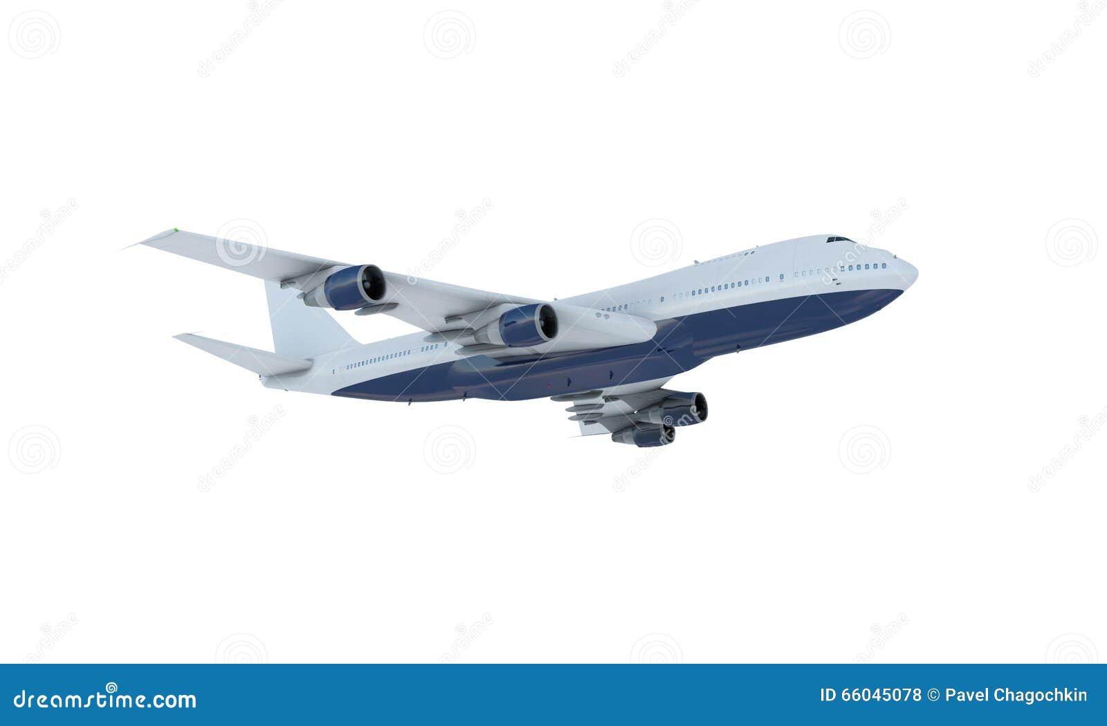 White Plane Flying. Airplane Boeing 747 Stock Photo - Image of gear ...