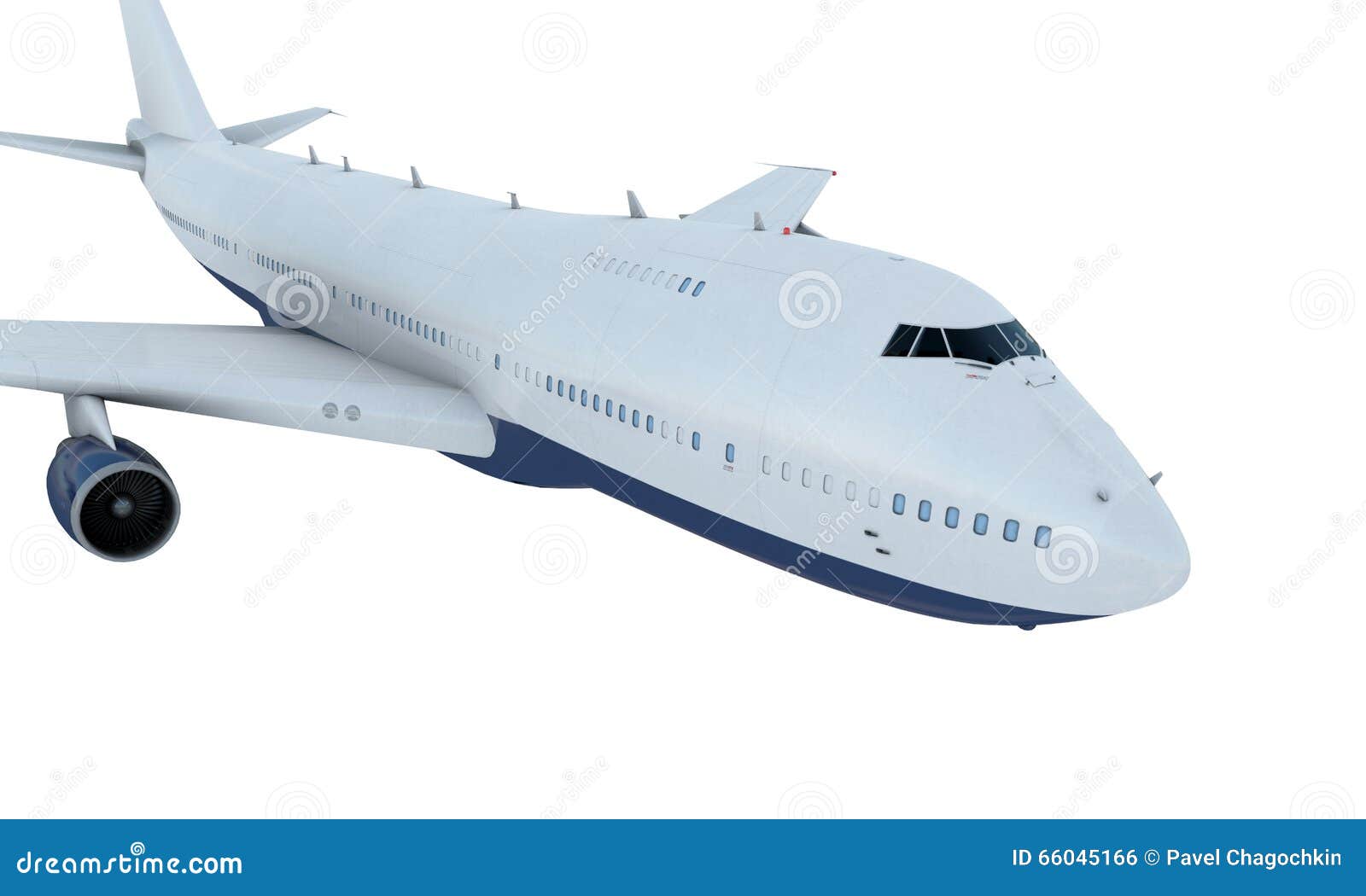 White Plane Flying. Airplane Boeing 747 Stock Photo - Image of travel ...