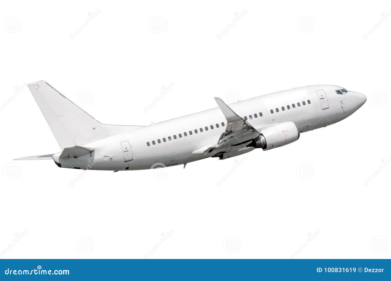 White Plane Flying Isolated. Stock Image - Image of cockpit, gear ...