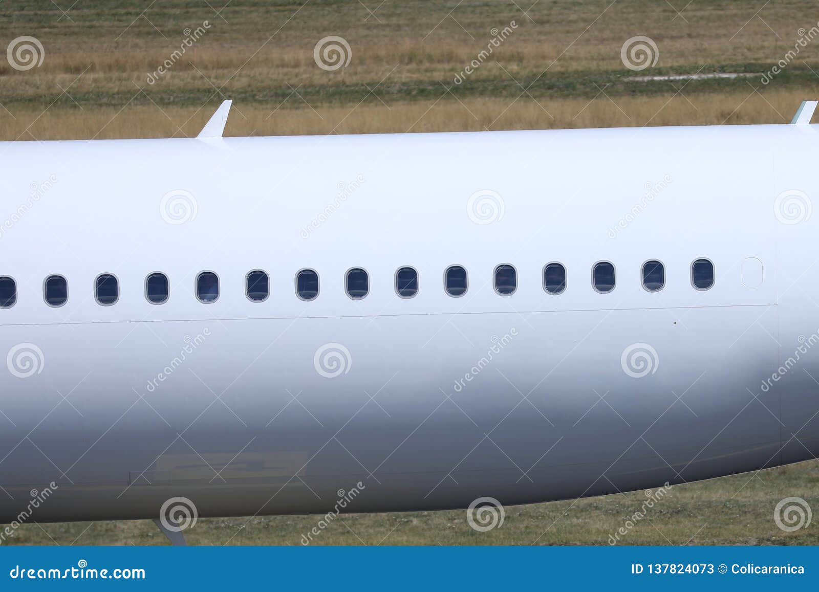 White Plane, Close-up View of Windows Stock Image - Image of airplanes ...