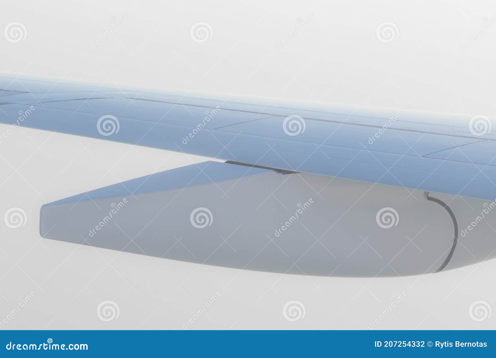 White Plane Wing in White Clouds Stock Photo - Image of speed, closeup ...