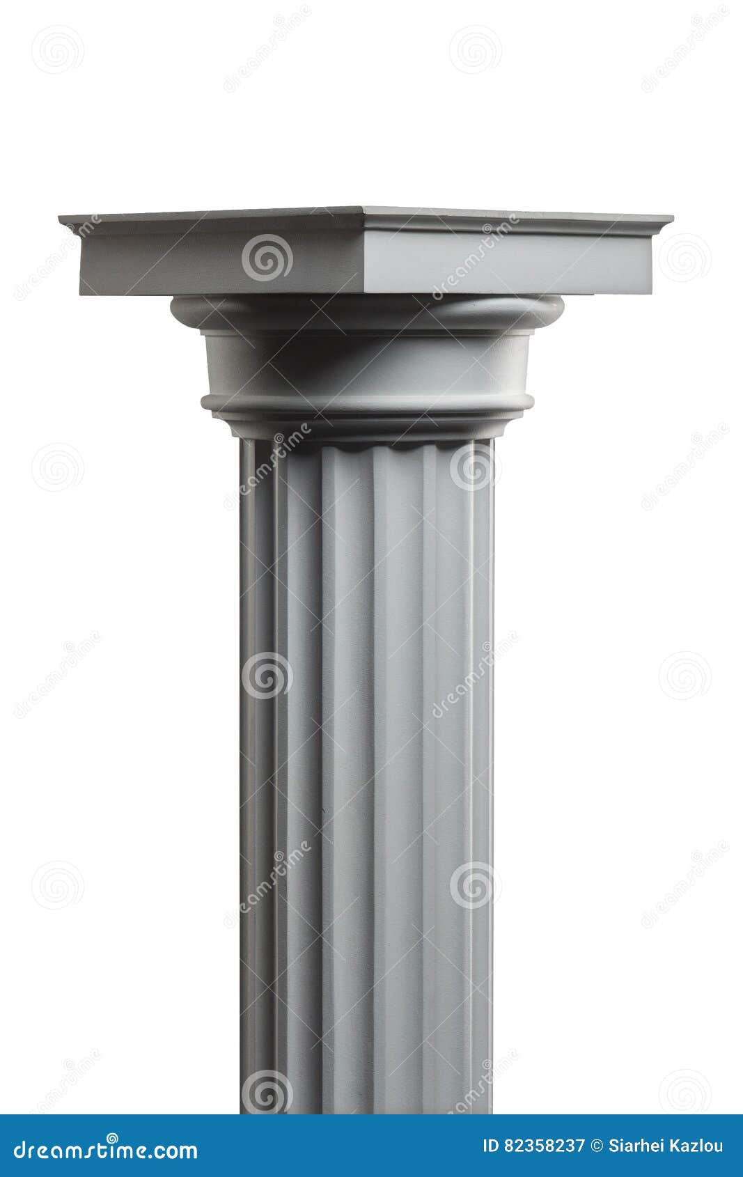 White plaster column stock image. Image of column, decoration - 82358237