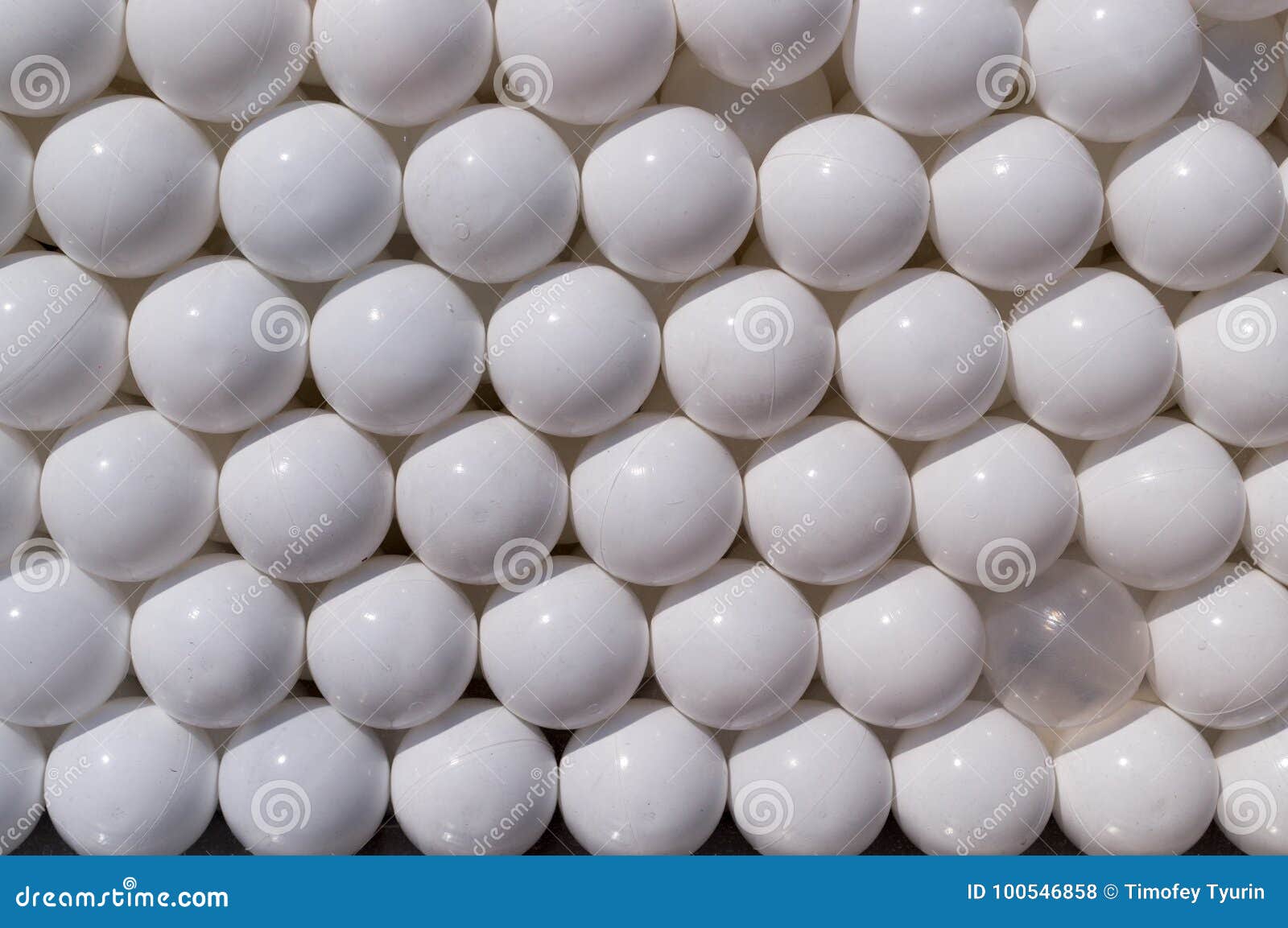 White Plastic Balls. Background, Texture. Stock Photo - Image of ...