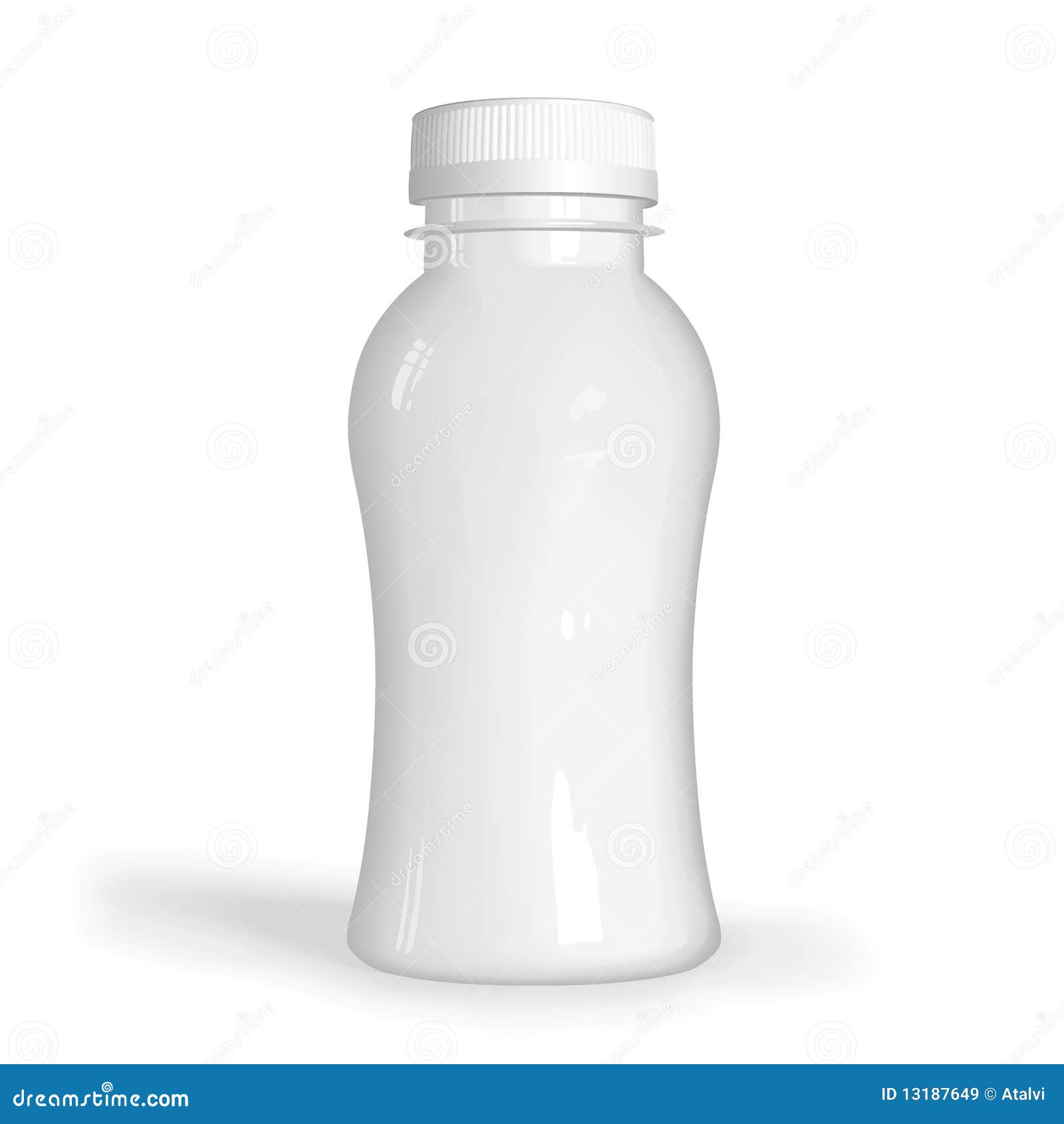 White plastic bottle stock vector. Illustration of beverage - 13187649