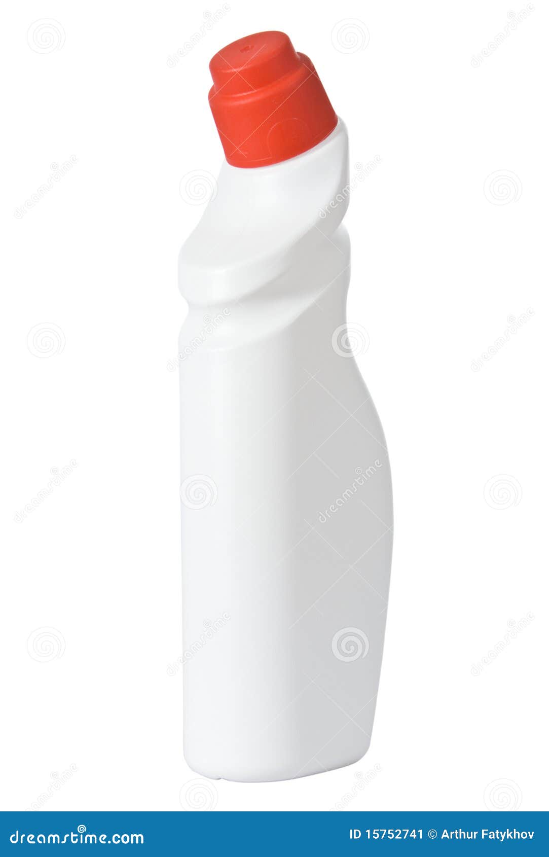 White plastic bottle. stock image. Image of container - 15752741