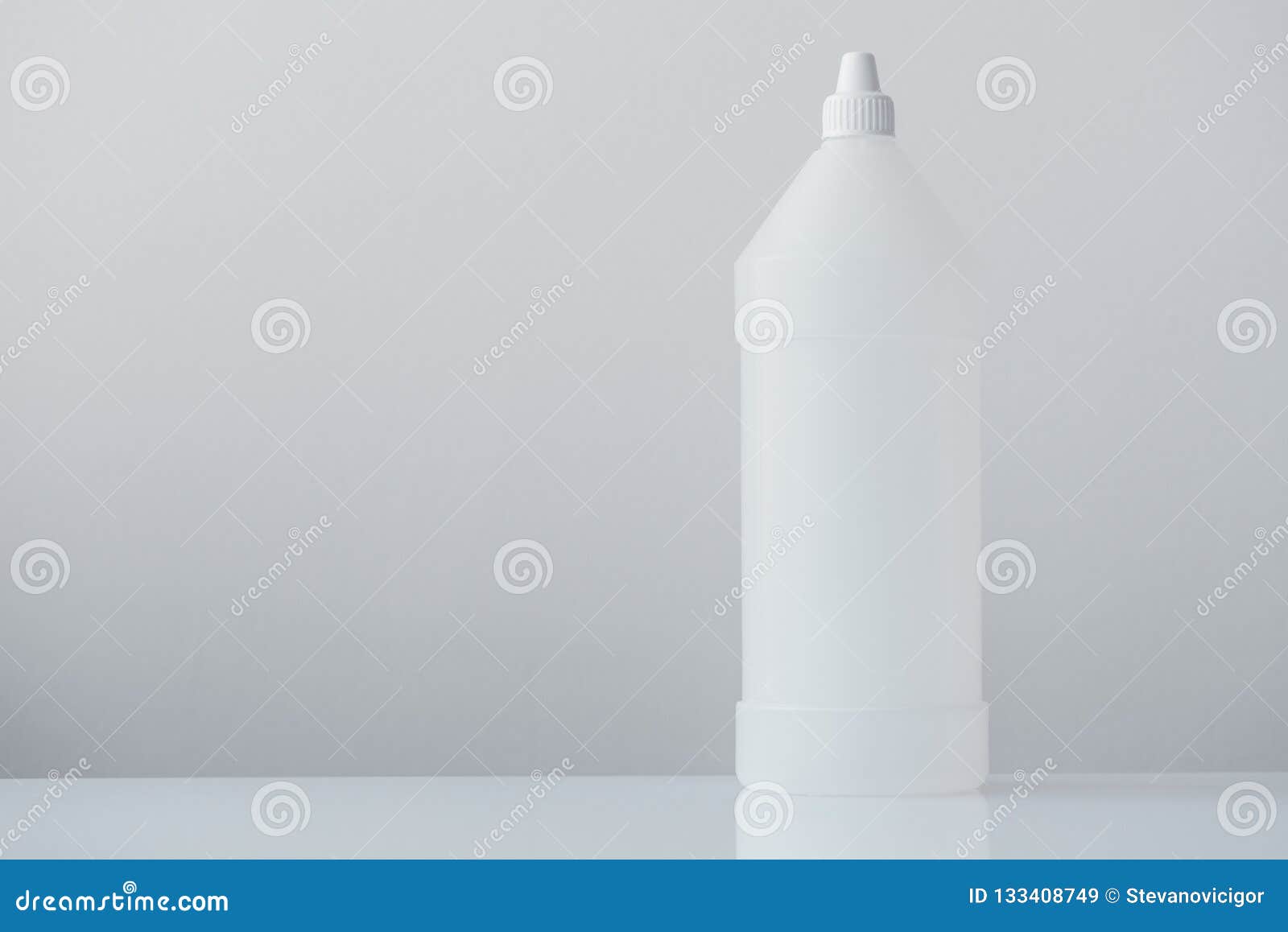 White Plastic Bottle Container for Medical Ethyl Alcohol Stock Image ...