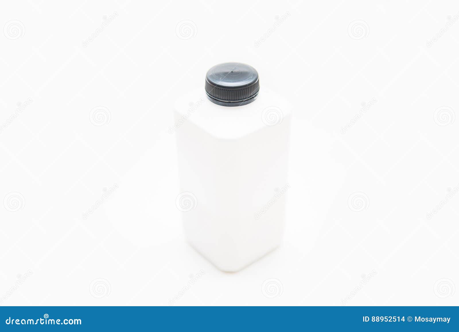 White Plastic Bottle of Milk Stock Photo - Image of product, drink ...