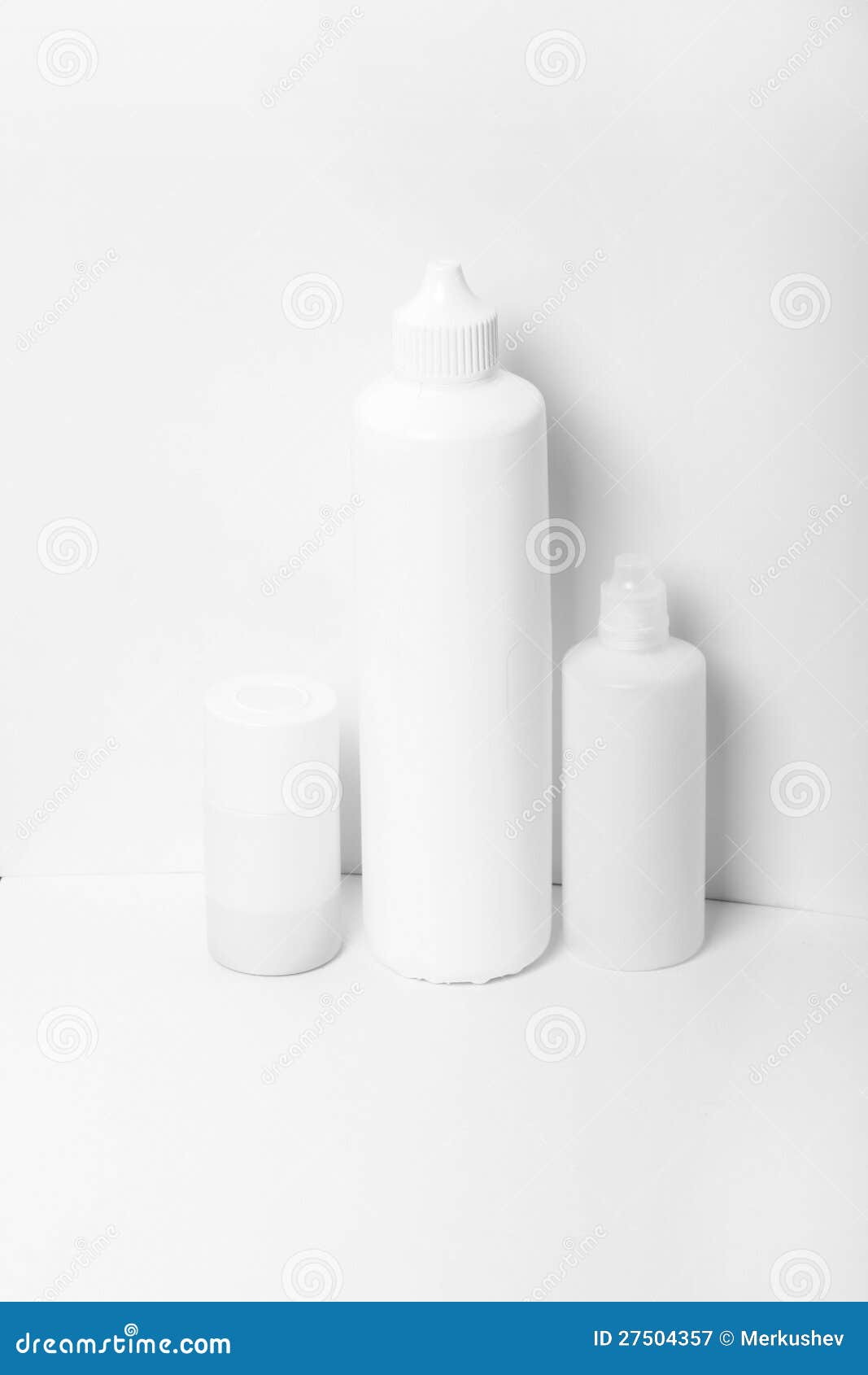 White plastic bottles stock image. Image of shampoo, isolated - 27504357