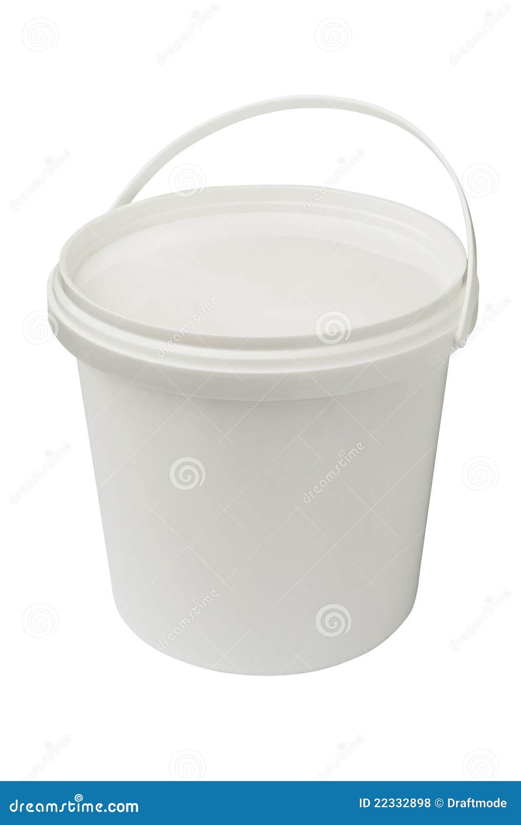 A Bucket On A White Background. Plastic Green Bucket On A White ...