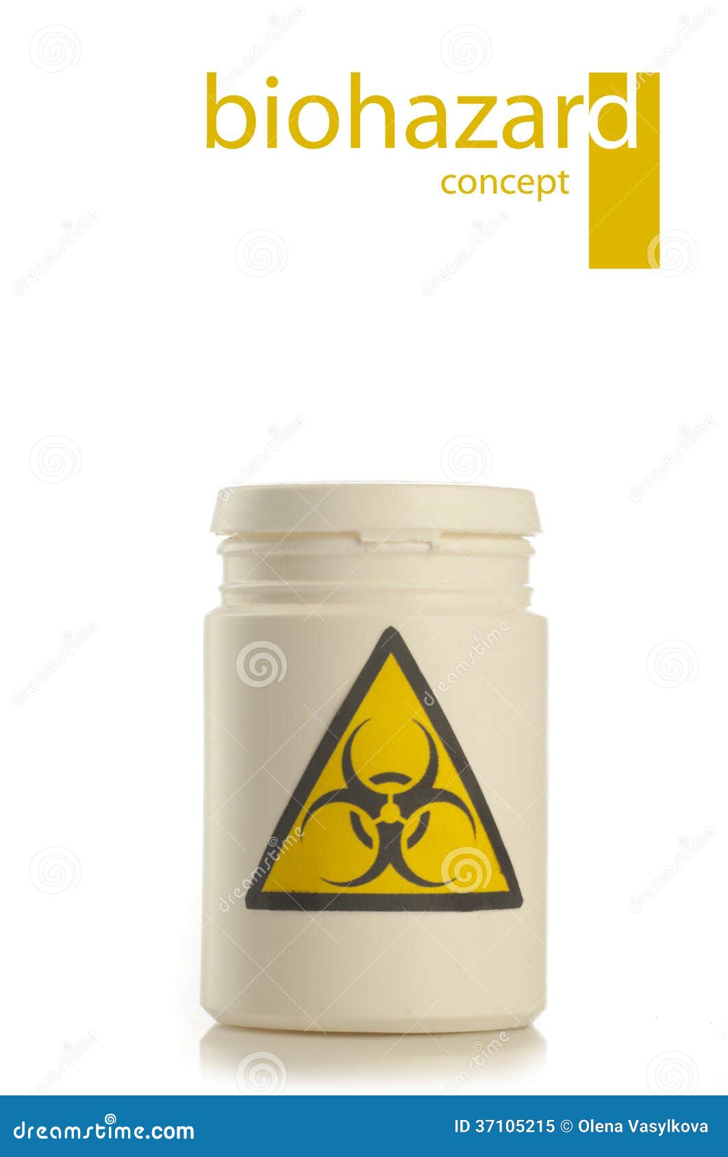 White Plastic Container With Biohazard Symbol Royalty-Free Stock Photo ...