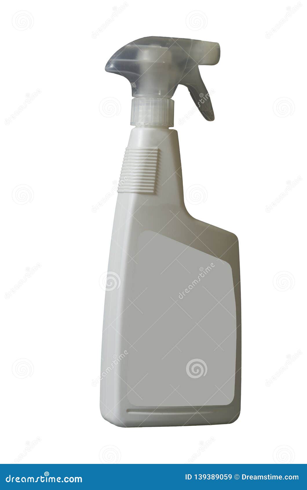 White Plastic Container with a Spray for Liquid Household Chemicals ...