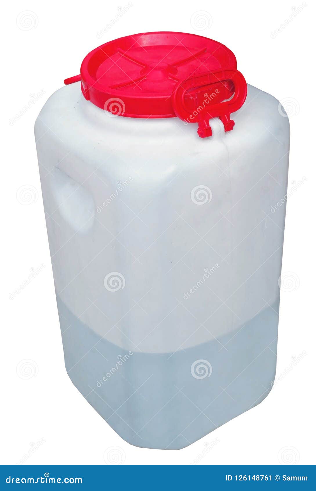 White Plastic Container with Water Stock Image - Image of liquid, clean ...