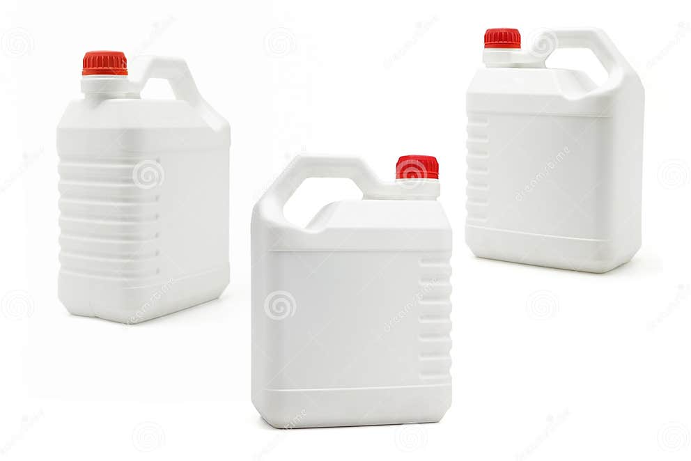 White plastic containers stock image. Image of isolated - 16077969