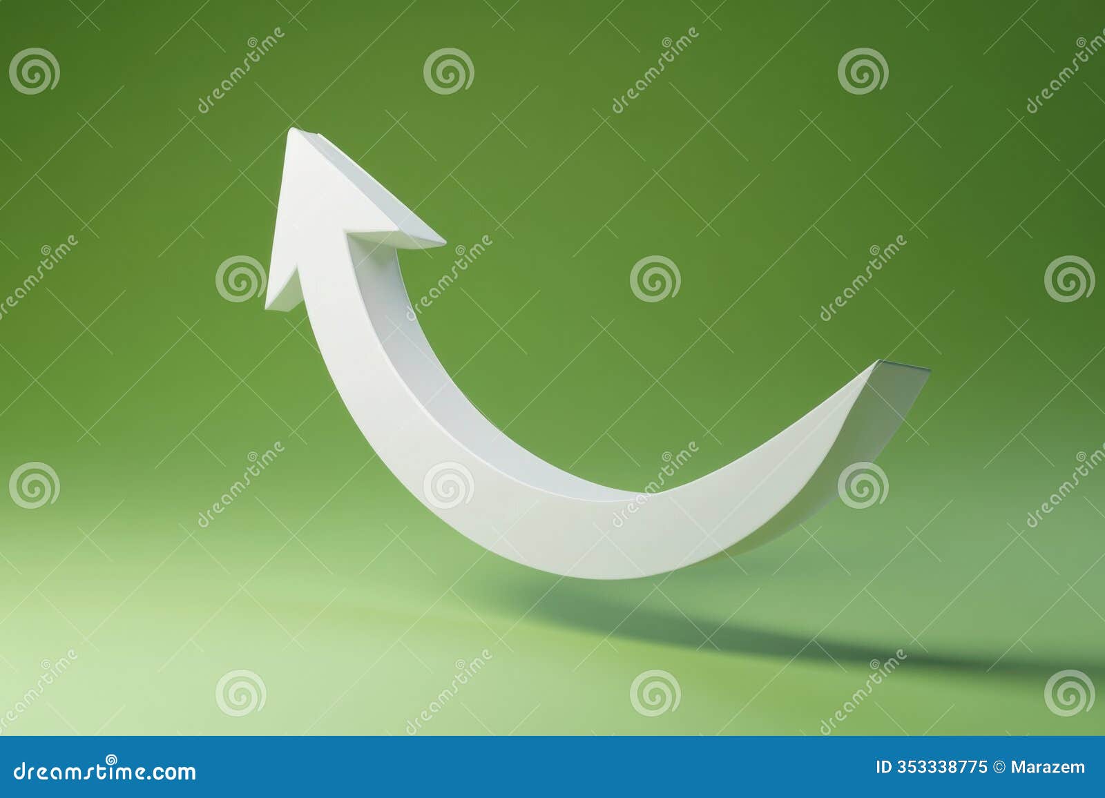 White plastic arrow stock illustration. Illustration of financial ...