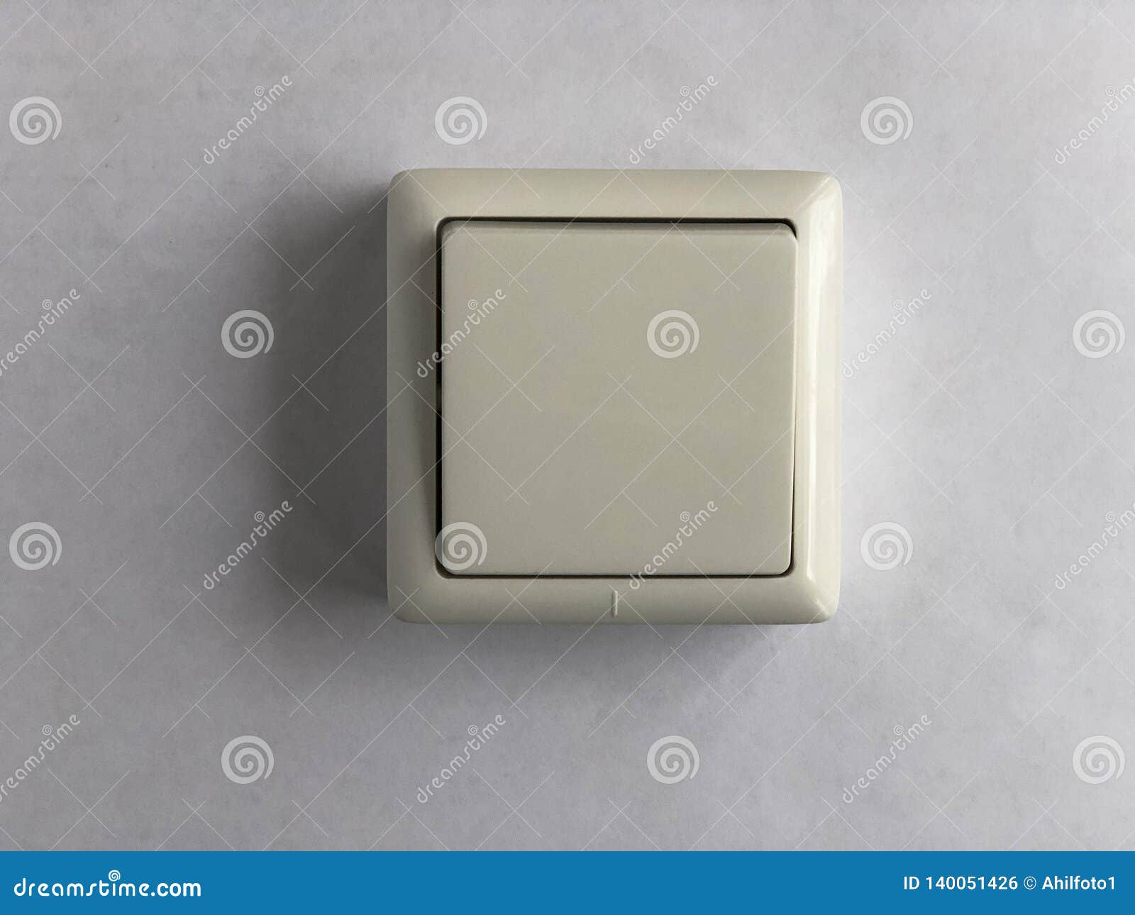White Plastic External Power Switch Stock Photo - Image of isolated ...