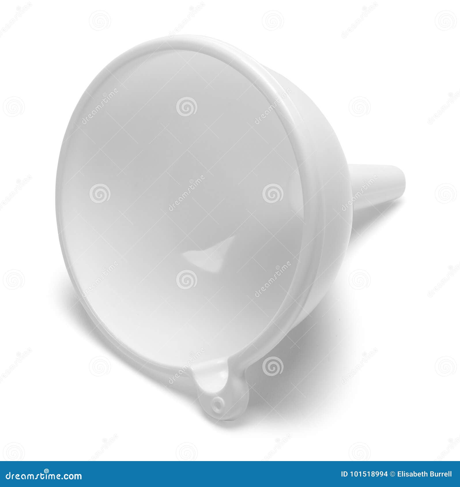 White Funnel stock photo. Image of clean, plastic, funnel - 101518994