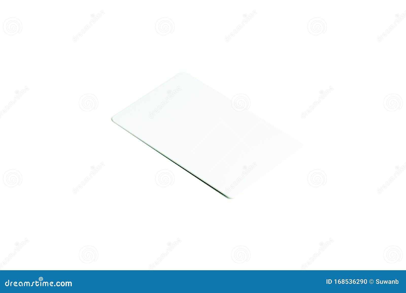 Proximity or RFID Card White Type Thin, Flexible, on Isolated White ...