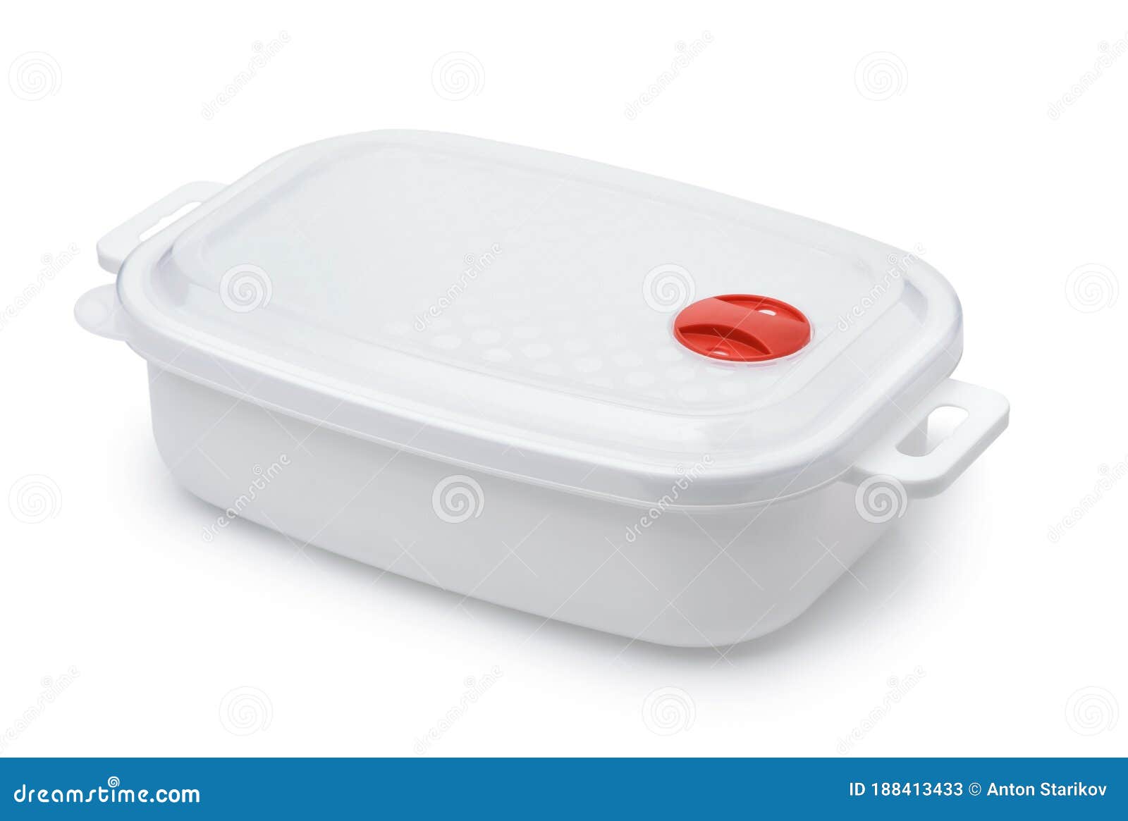 White Plastic Reusable Food Storage Container Stock Image - Image of ...