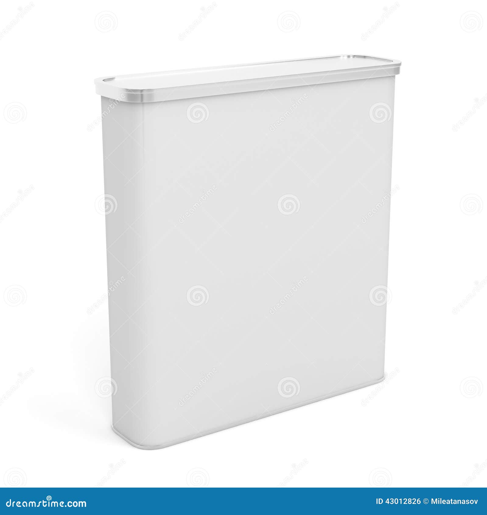 White plastic rounded box stock illustration. Illustration of object ...