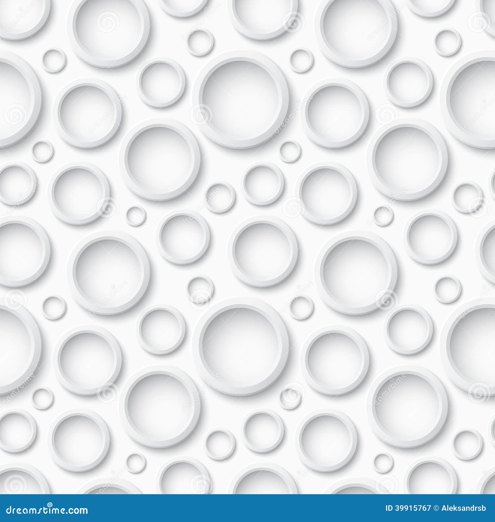 White Plastic Seamless Pattern with Circles Stock Vector - Illustration ...