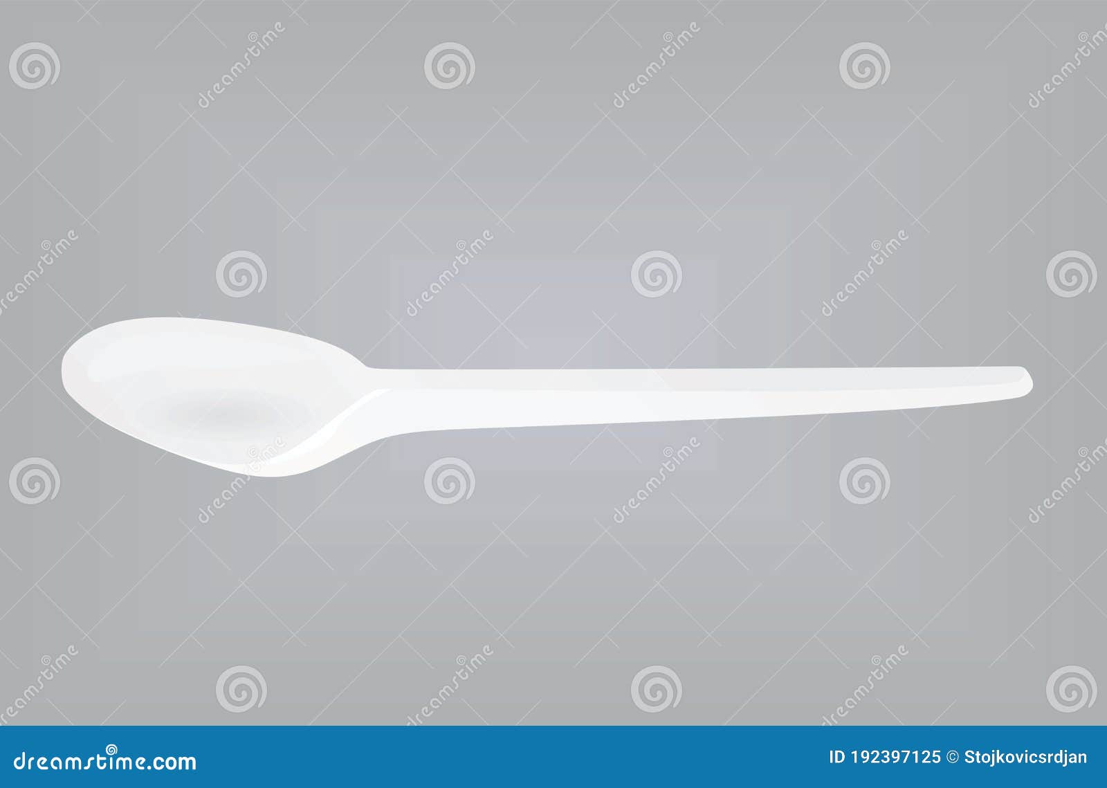 Plastic Spoon Vector Illustration | CartoonDealer.com #164704802