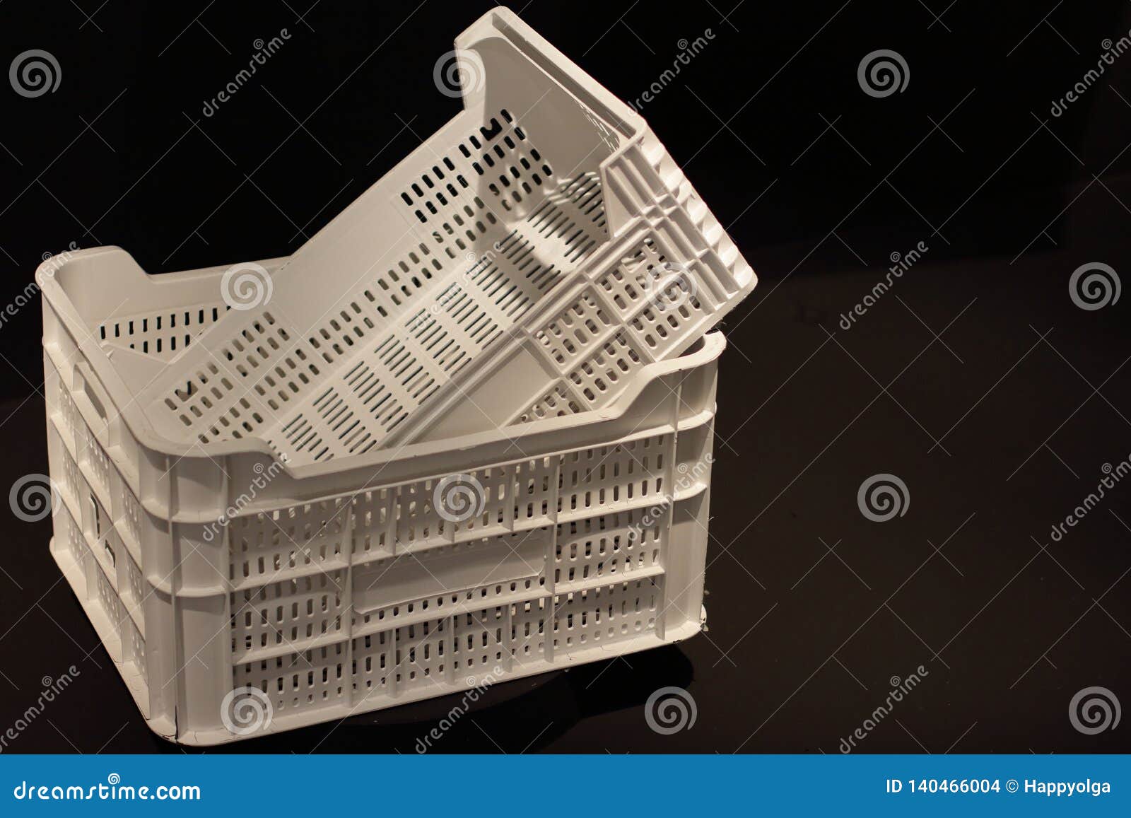 White Plastic Storage Box for Products Stock Photo - Image of isolated ...