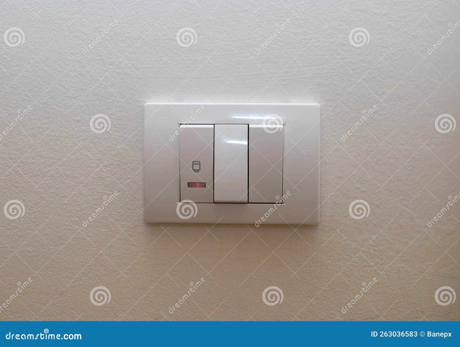 White plastic switch stock image. Image of object, electricity - 263036583