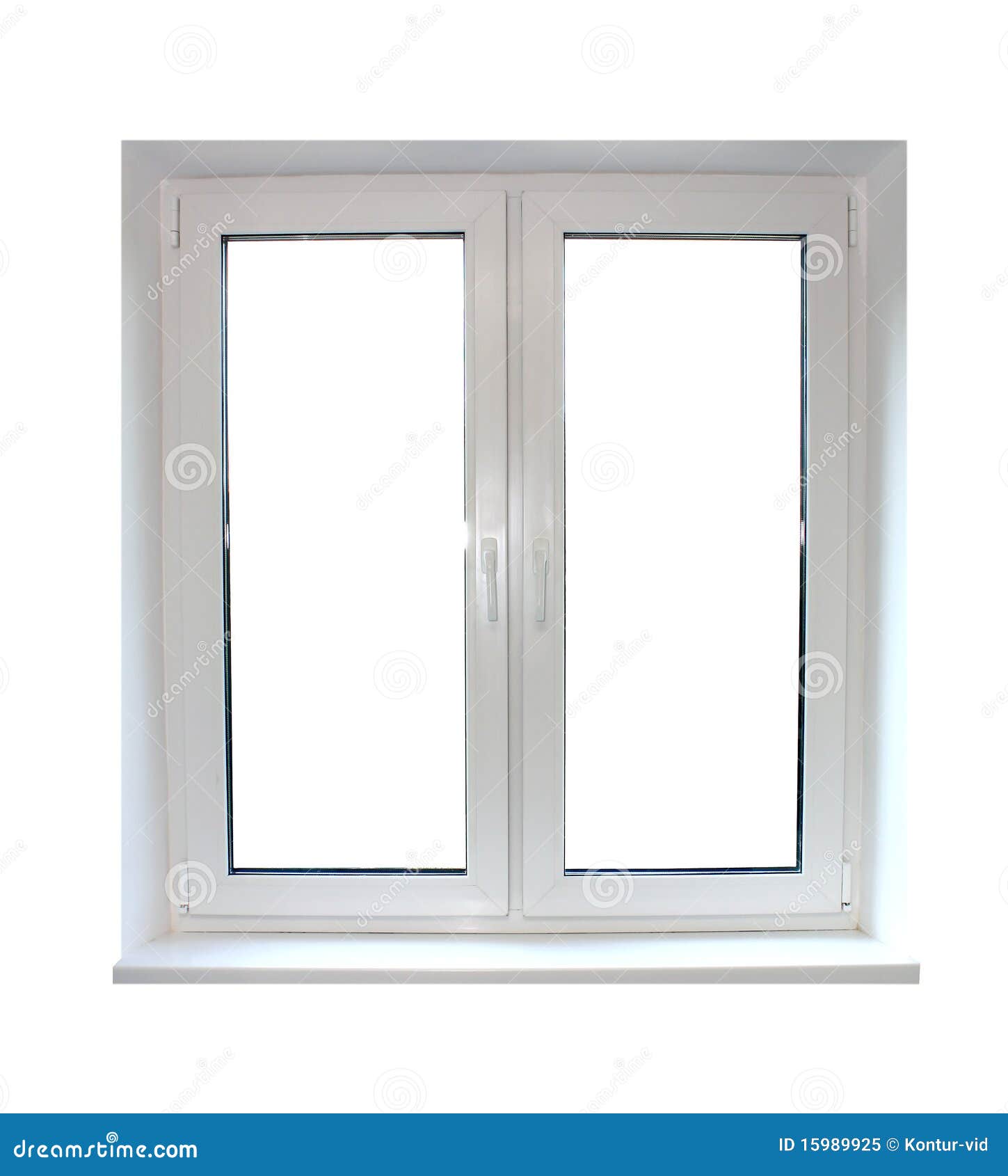 White plastic window stock image. Image of shape, light - 15989925