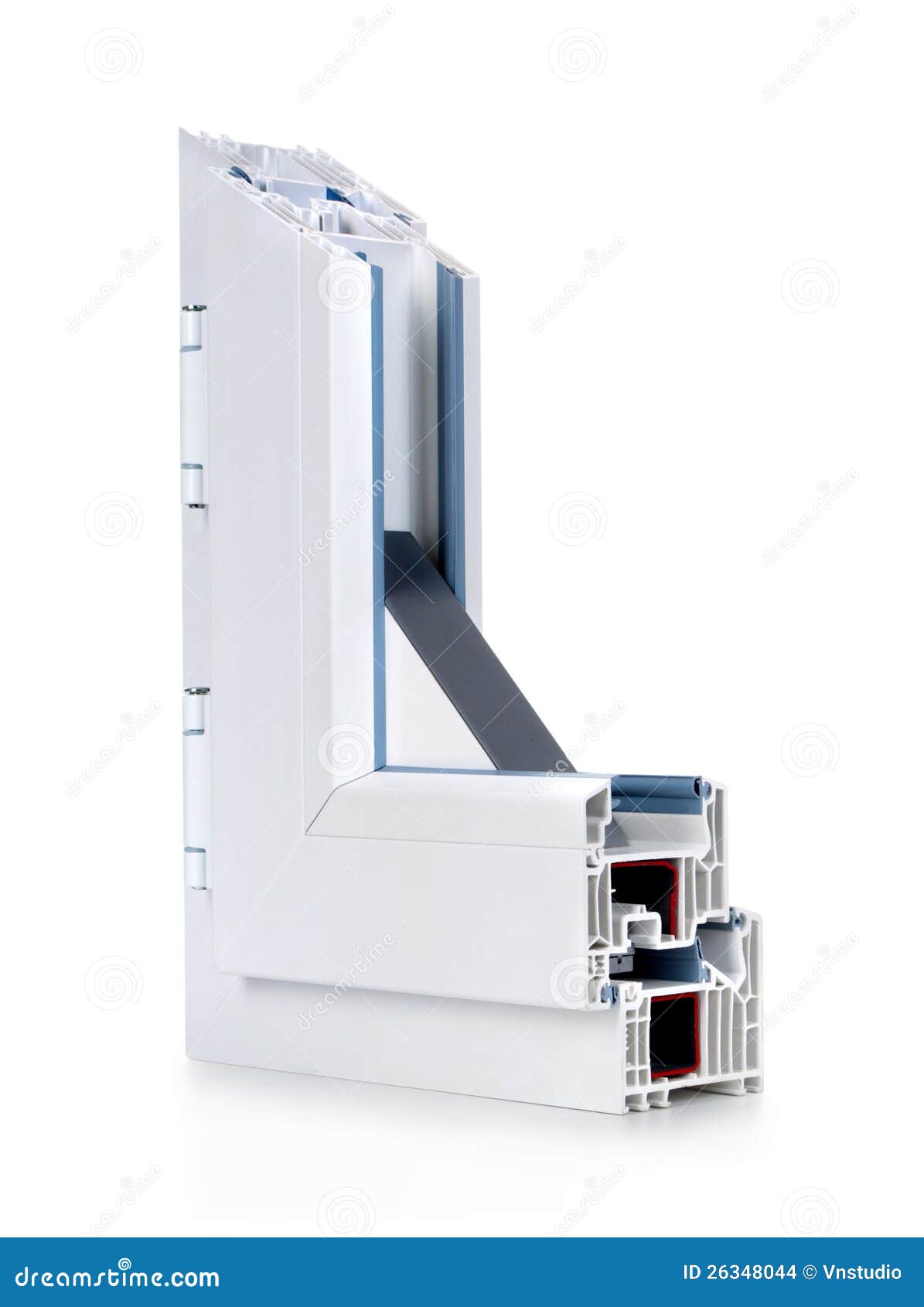 White Plastic Window Cut Out Stock Photo - Image of steel, macro: 26348044