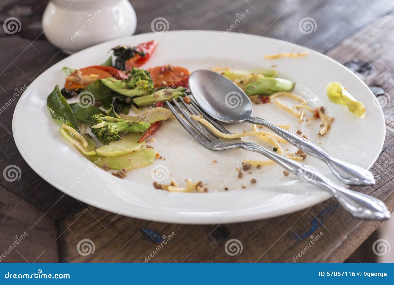 White Plate with Crumbs Food Stock Photo - Image of consumed, crumbs ...