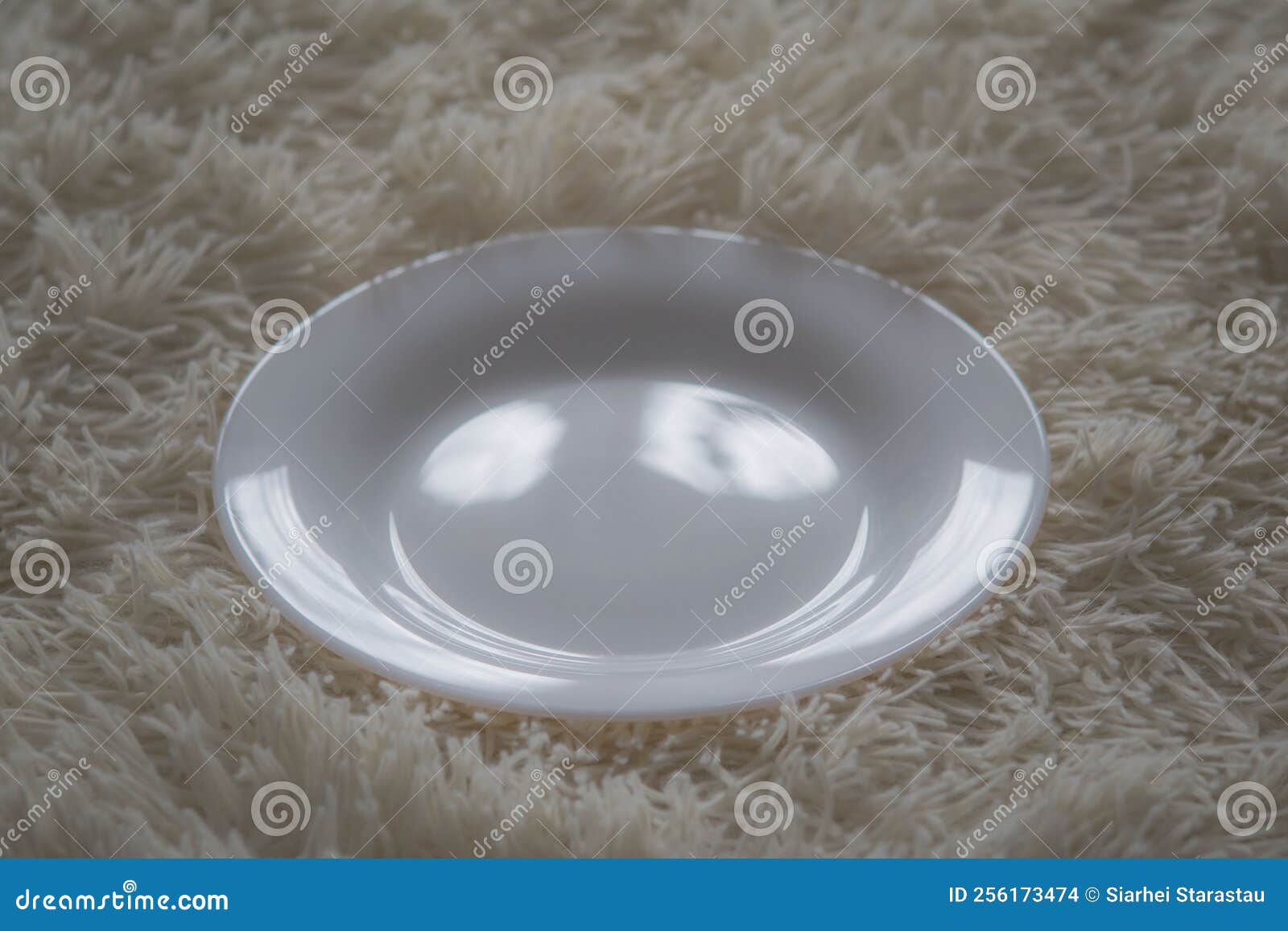 White Plate on a Light Background Stock Photo - Image of diet, dish ...