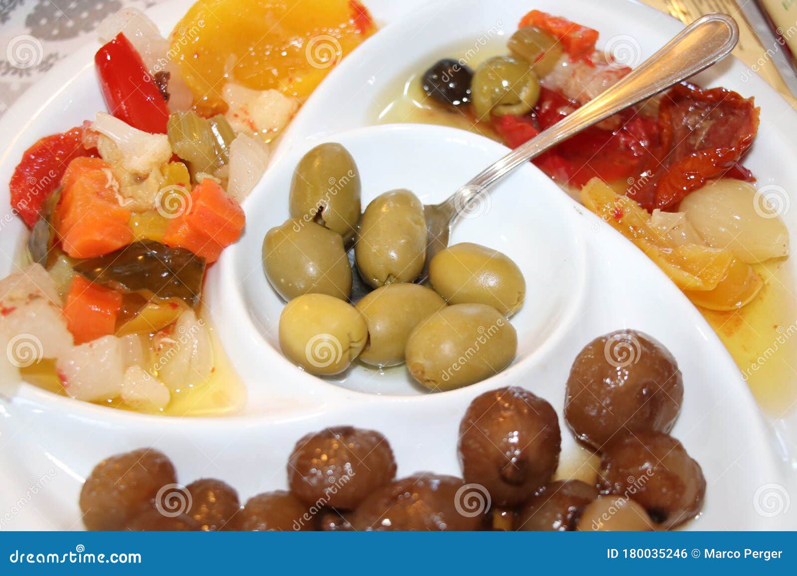 Plate with mixed appetize stock photo. Image of gourmet - 180035246