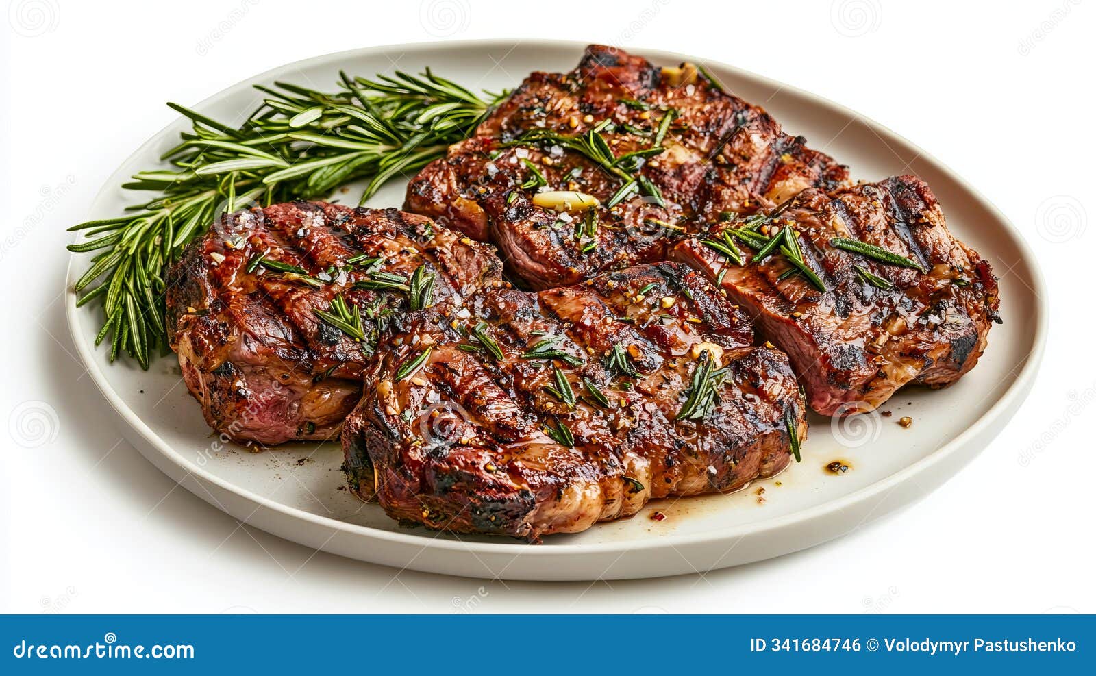 Three Steaks On A Camping Grill Stock Image | CartoonDealer.com #202746217