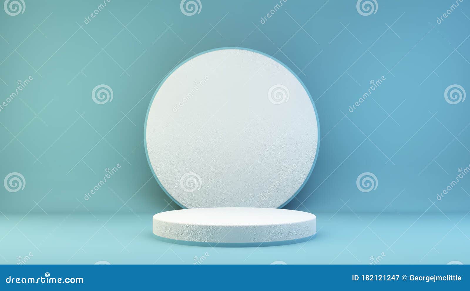 White Platform for Product Presentation Stock Illustration ...
