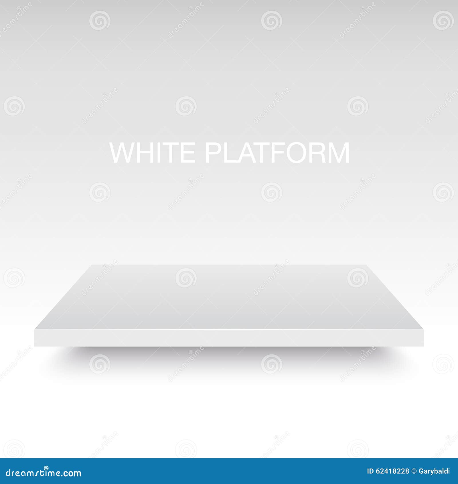 White platform stand. stock illustration. Illustration of presentation ...