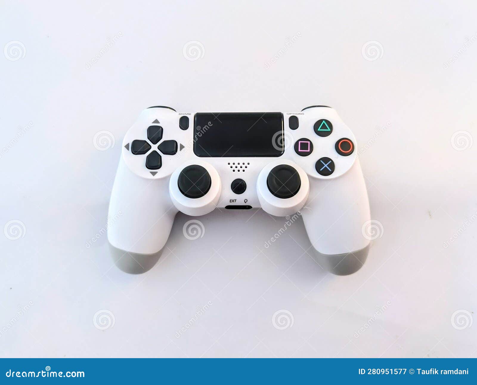 This is a White Playstation 4 Controller Stock Image - Image of controller, playstation: 280951577