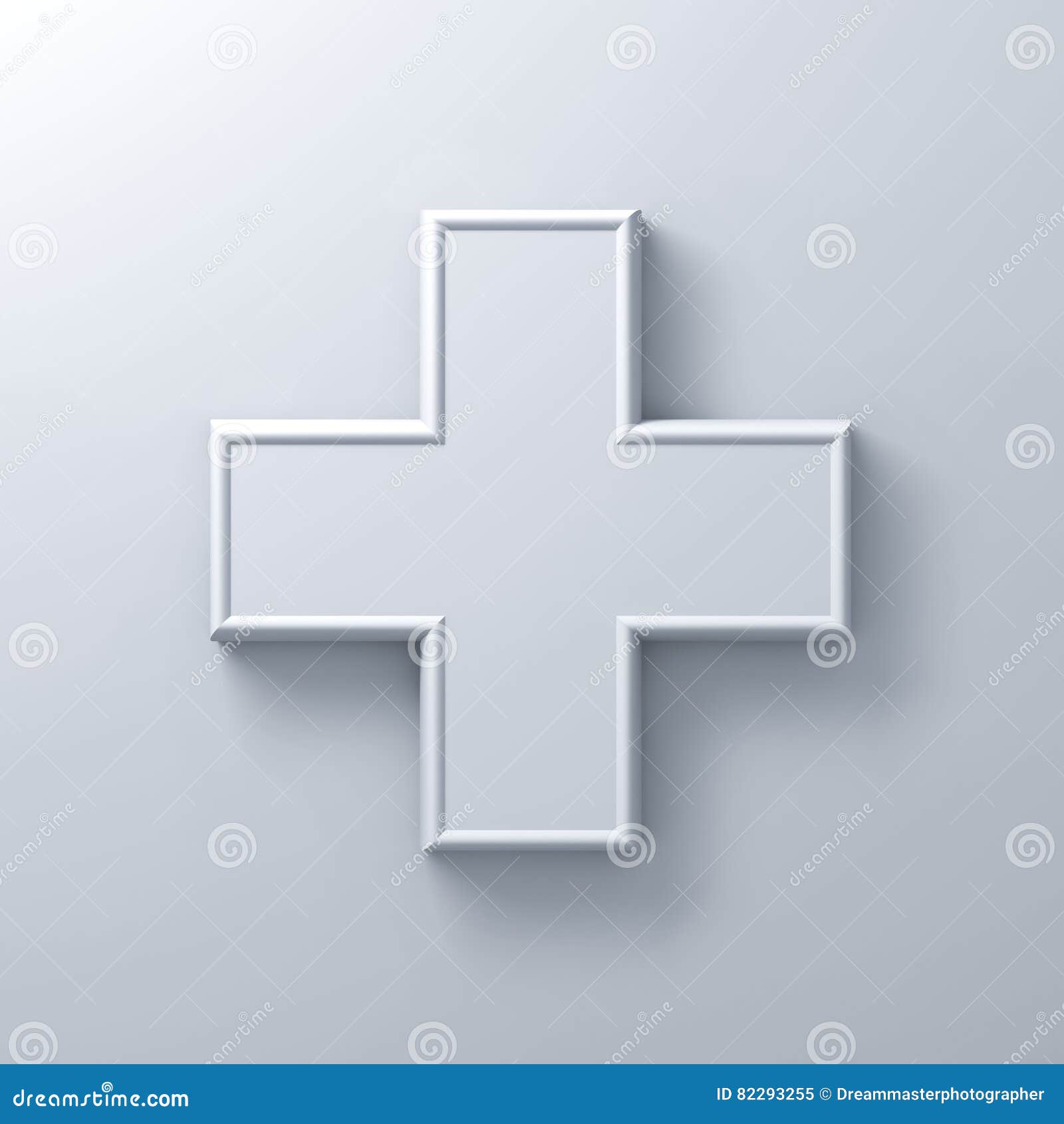 White Plus Sign Abstract on White Wall Background with Shadow Stock ...