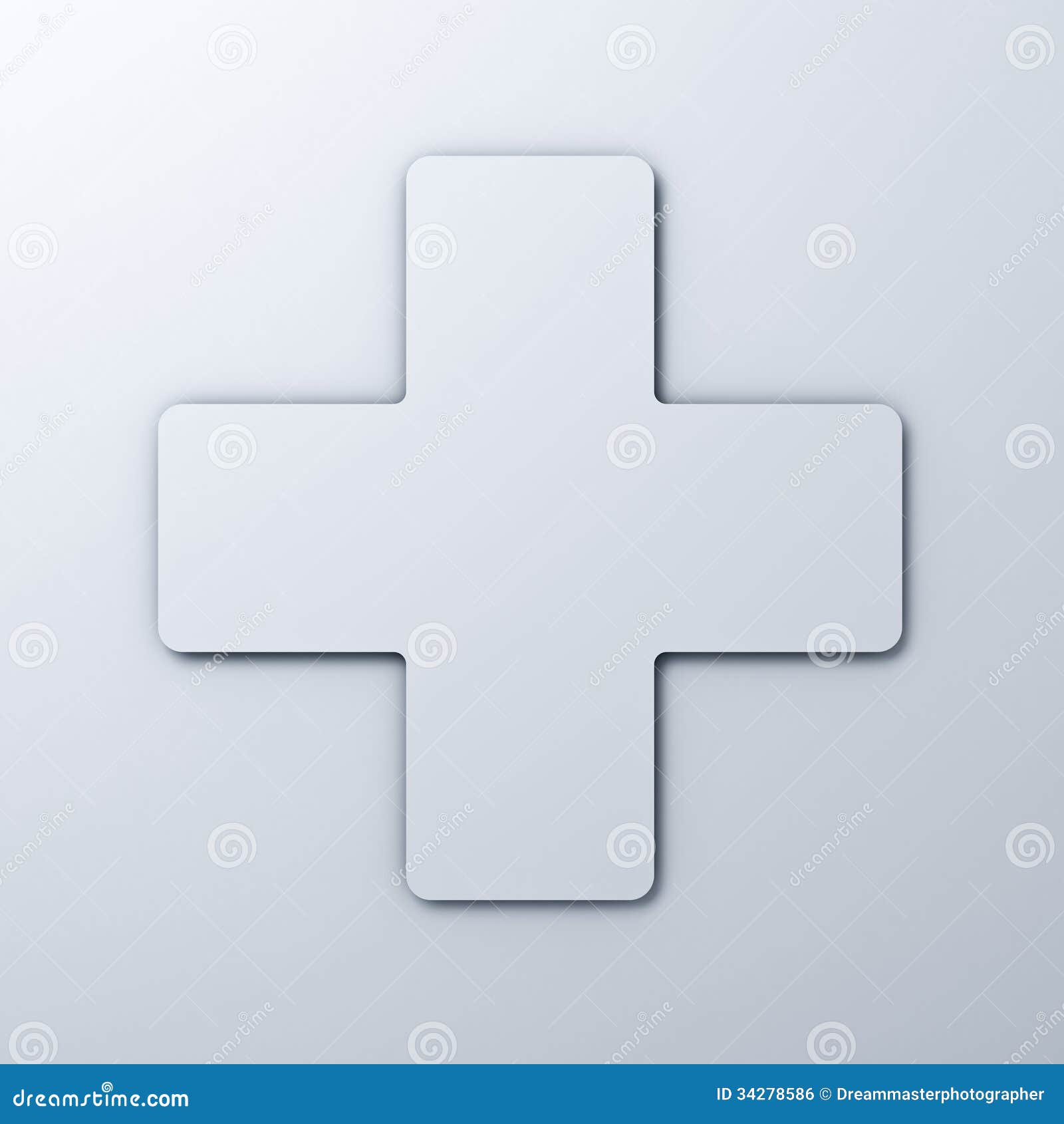 White Plus Sign On White Background Stock Illustration - Illustration ...