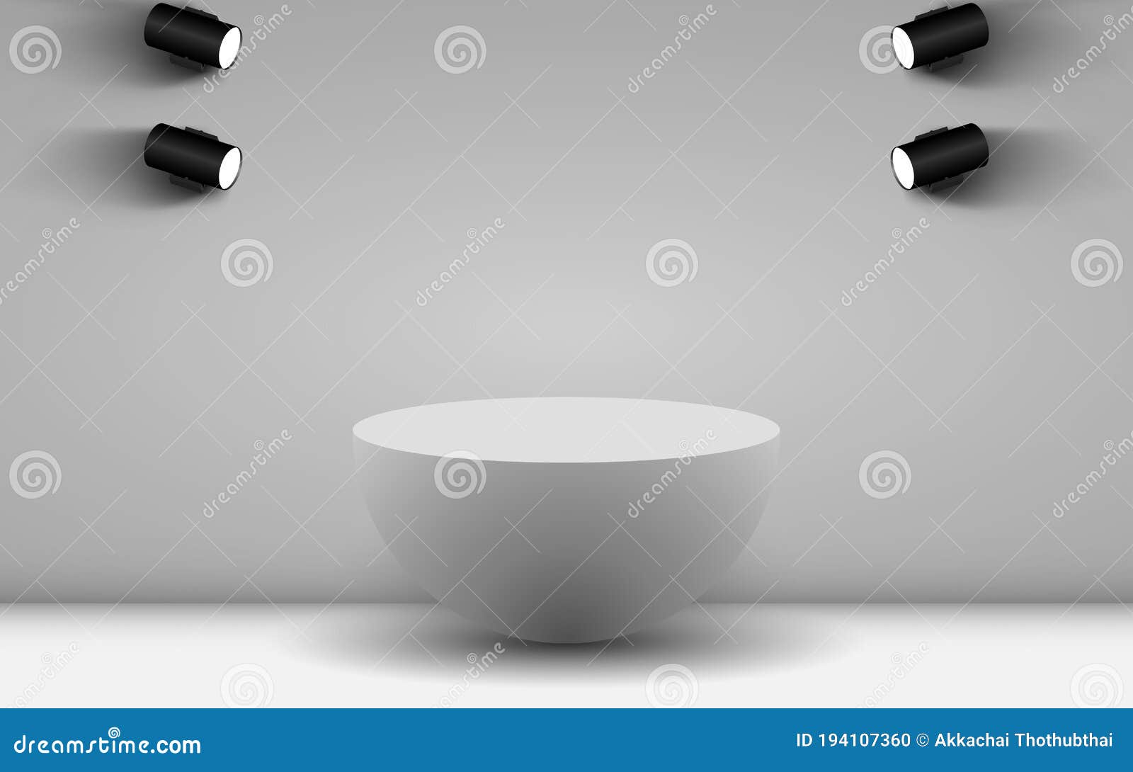 Spotlight in the Studio Room Stock Vector - Illustration of design ...