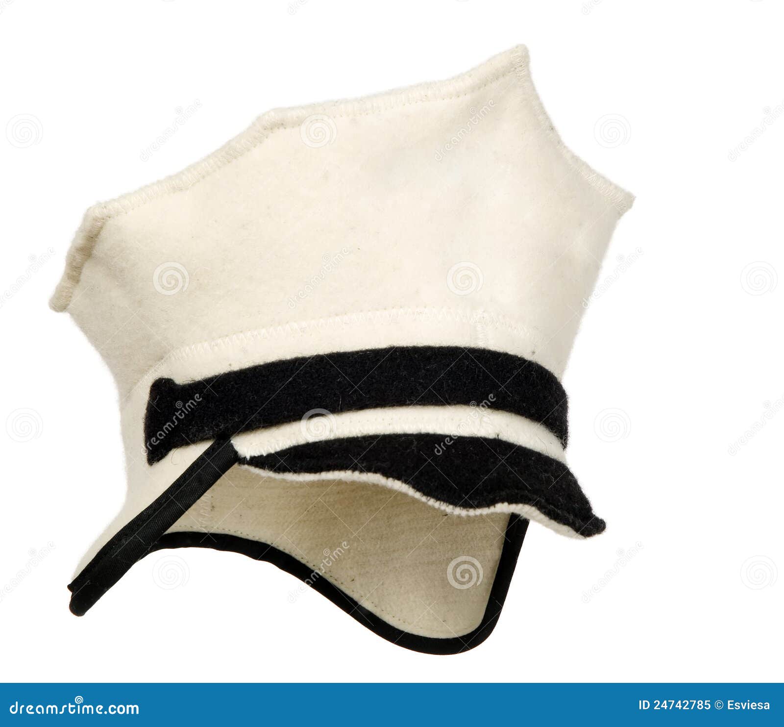 White police cap for bath stock image. Image of bathroom - 24742785