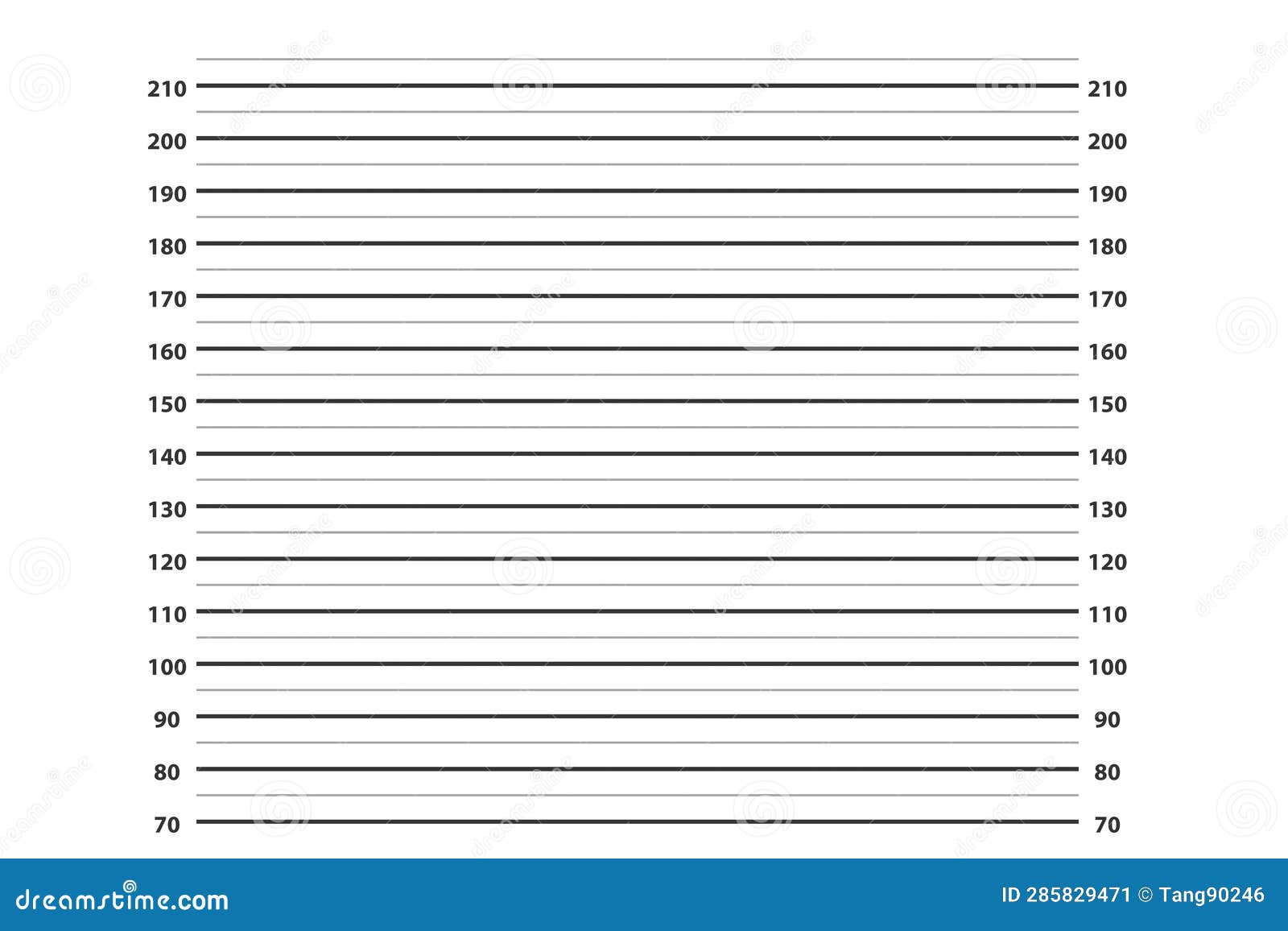 White Police Lineup or Mugshot Stock Illustration - Illustration of ...