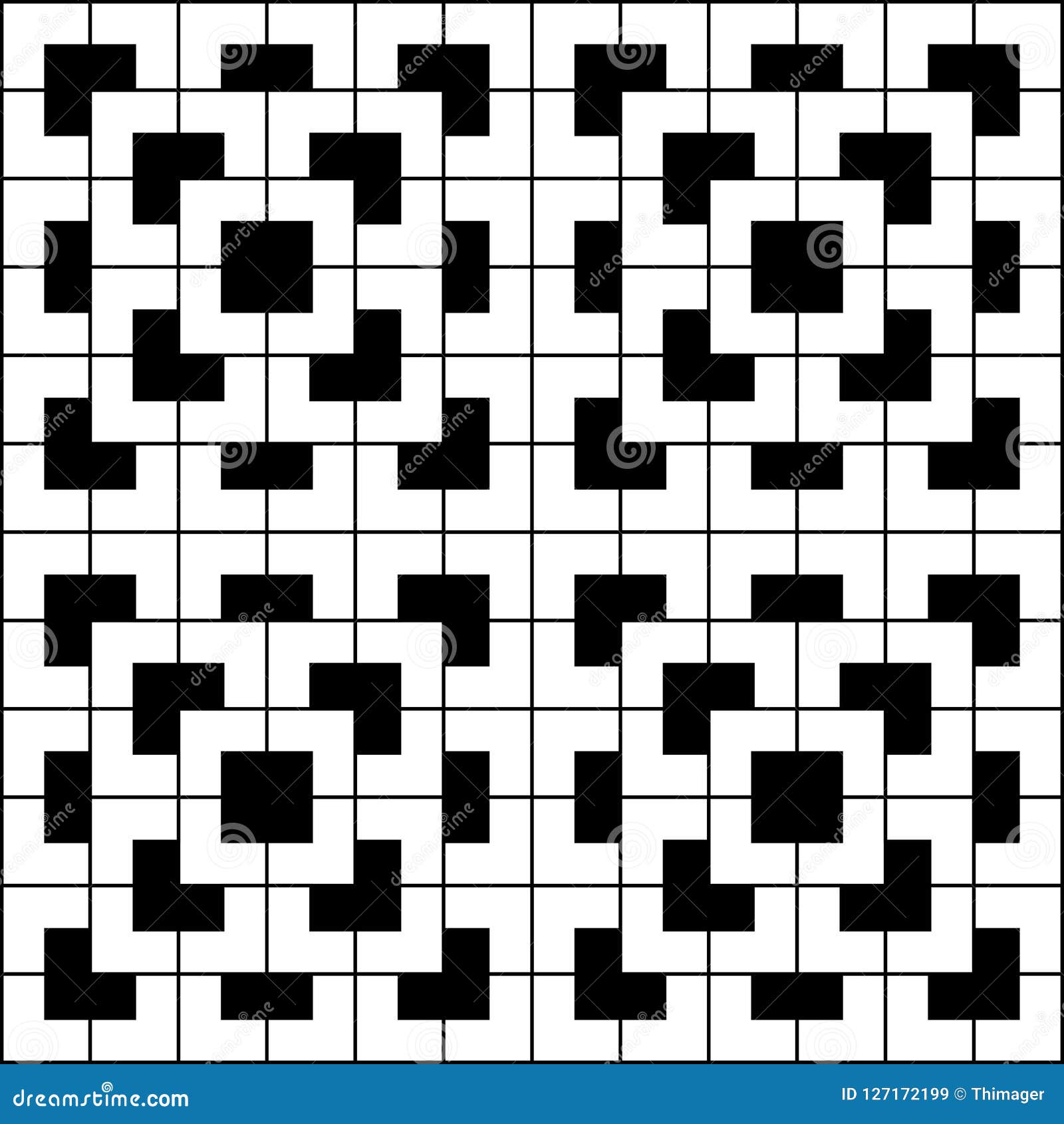 White Polygon Pattern on Black Background. Stock Illustration ...