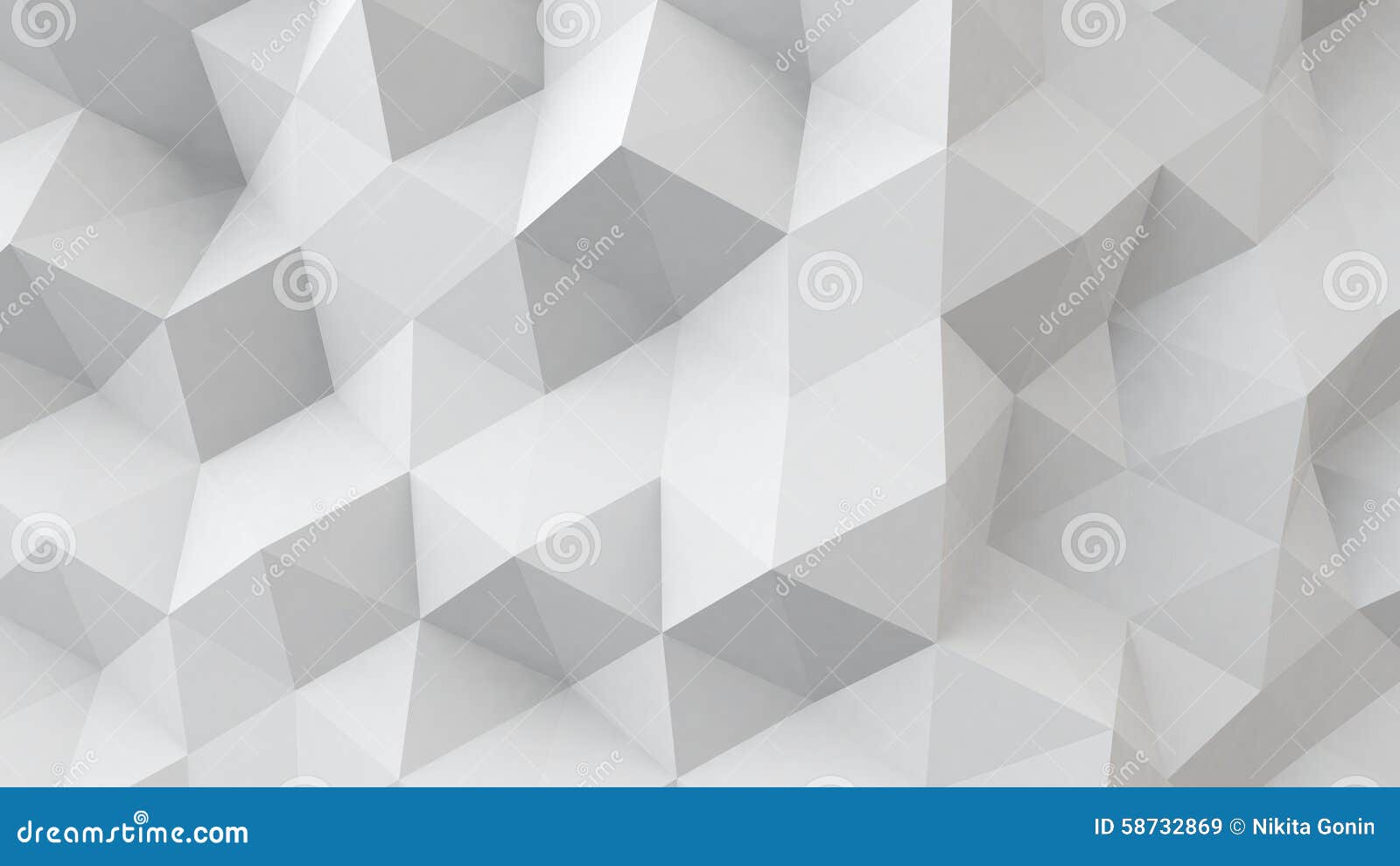 White Polygonal Geometric Surface Stock Illustration - Illustration of ...