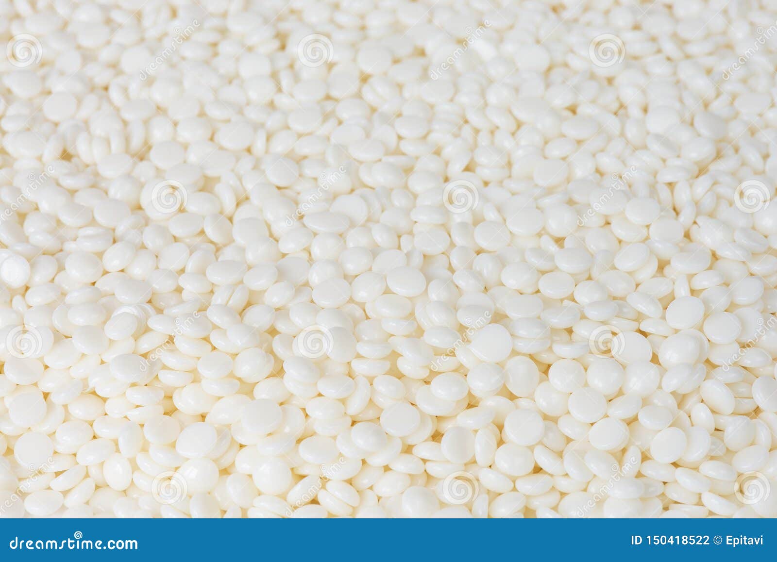 White polymer granules stock photo. Image of pellet - 150418522